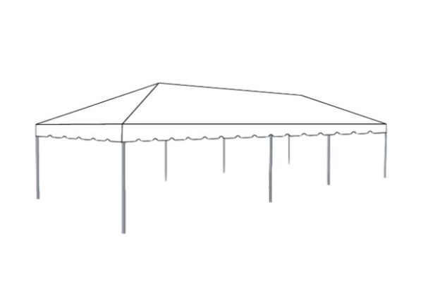 Frame tent canopy 15 x 40 - Dremcor Tents Canopies