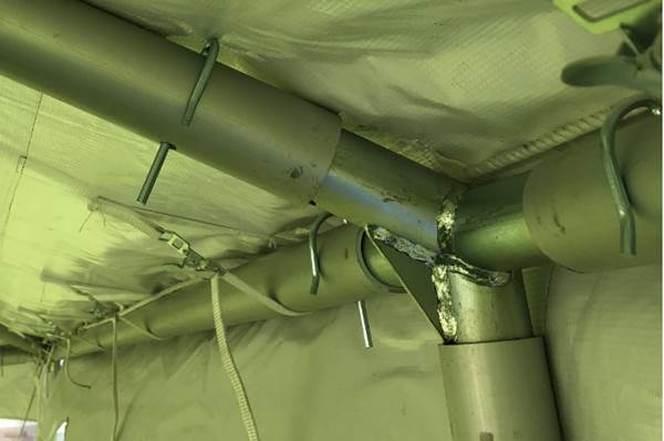 Side tee frame tent fitting - Dremcor Tents Canopies