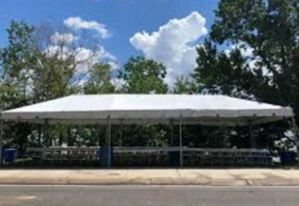 Frame tent canopy 15 x 40 - Dremcor Tents Canopies