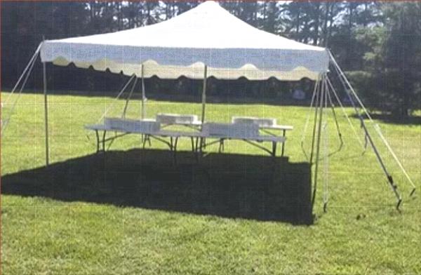 Pole tent 15 x 15 - Dremcor Tents Canopies